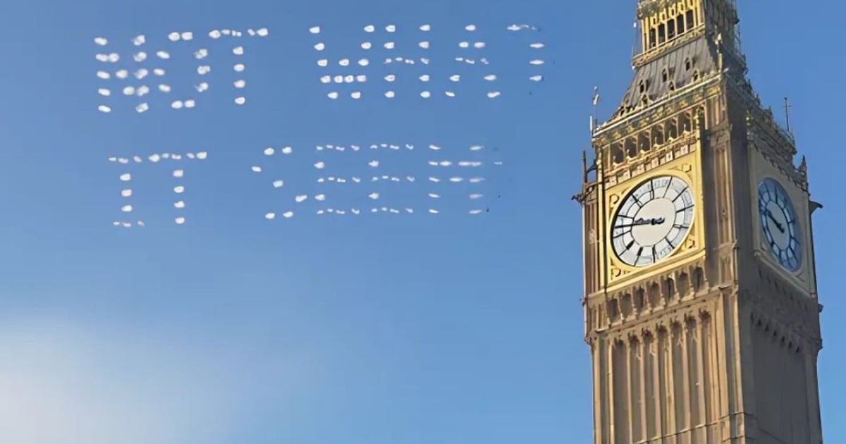 CGI Video Disney Plus "Paradise" Promo Message Above Big Ben