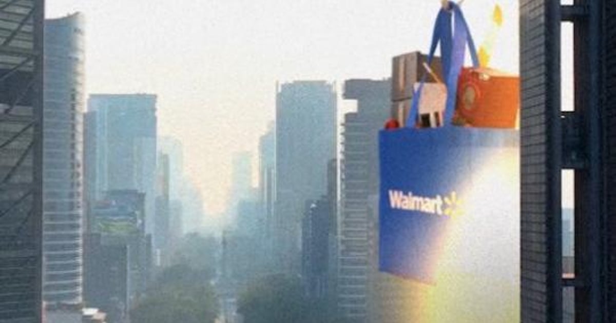 FOOH Ad Walmart Airship Carrying Shopping Bag