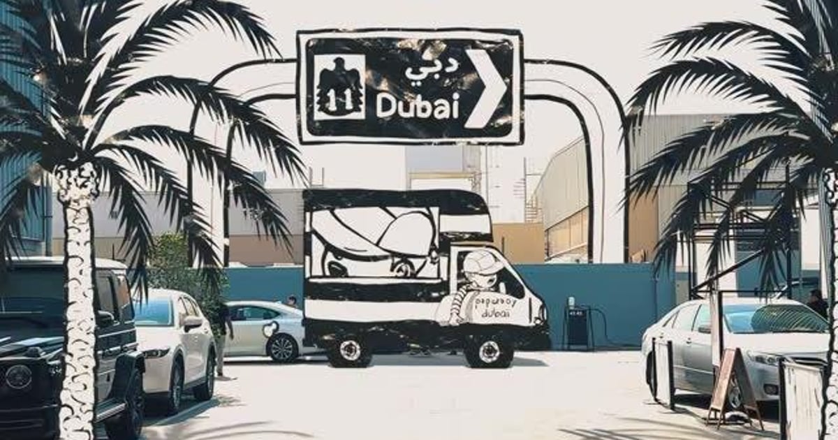 CGI Video Ounass Paperboy Truck From Paris to Dubai (57 chars)