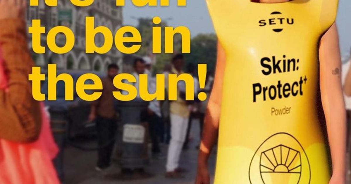 FOOH Ad Setu Nutrition Woman in Yellow Sachet Packaging