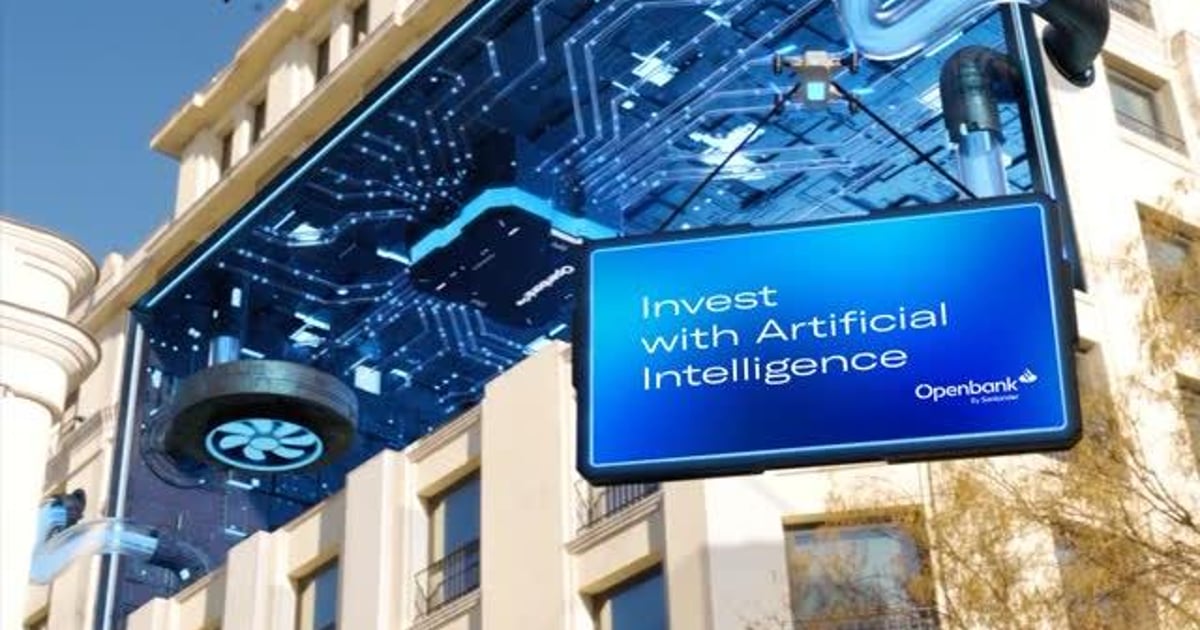 CGI Video Openbank Building Facade Futuristic Display