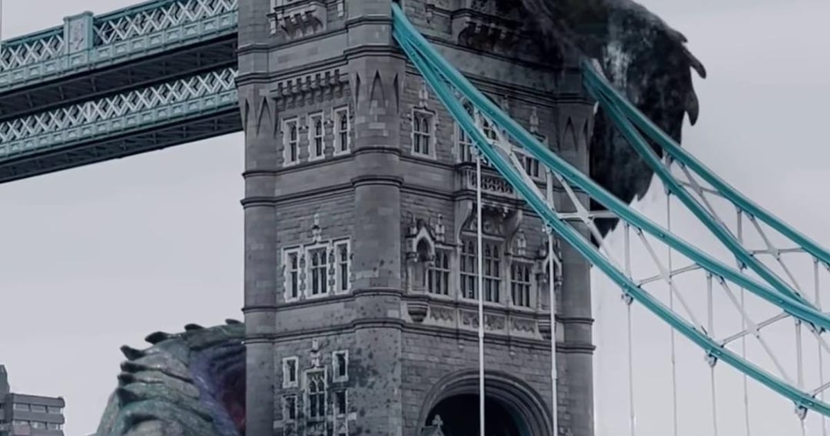 FOOH Ad Percy Jackson Giant Tentacle Wraps Tower Bridge