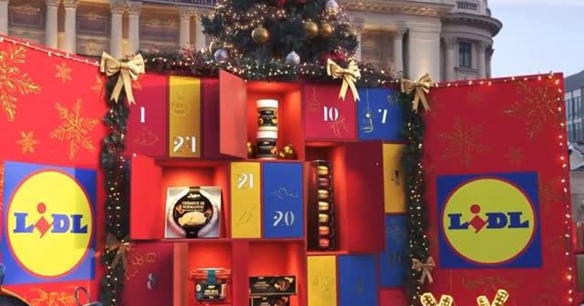 CGI Video Lidl Giant Christmas Box Reveals Deluxe Treats