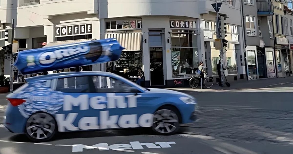CGI Video Oreo Cookie Pack on Drifting Car
