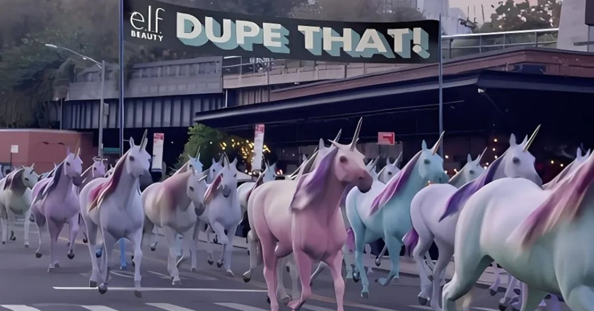 CGI Video e.l.f. Cosmetics Colorful Unicorn Parade