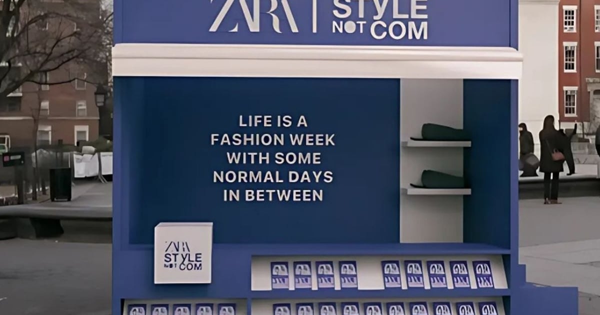 FOOH Ad ZARA Pop-Up Booth Assembles in NYC