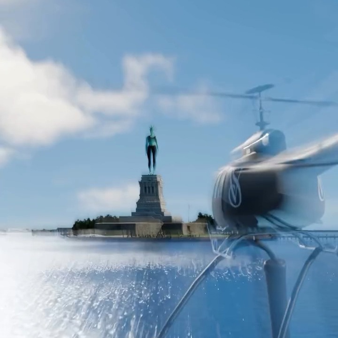 FOOH Ad Victoria’s Secret Statue of Liberty Jumping Rope