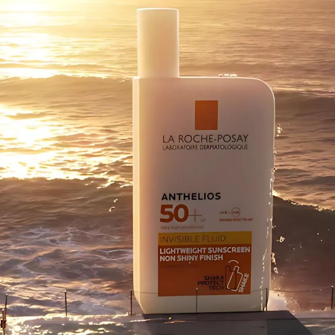 FOOH Ad La Roche-Posay Giant Sunscreen Over Sea
