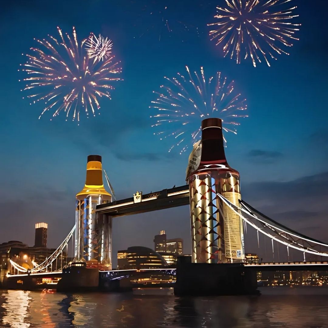 FOOH Ad Pepsi Inflatable Can Light Show in London