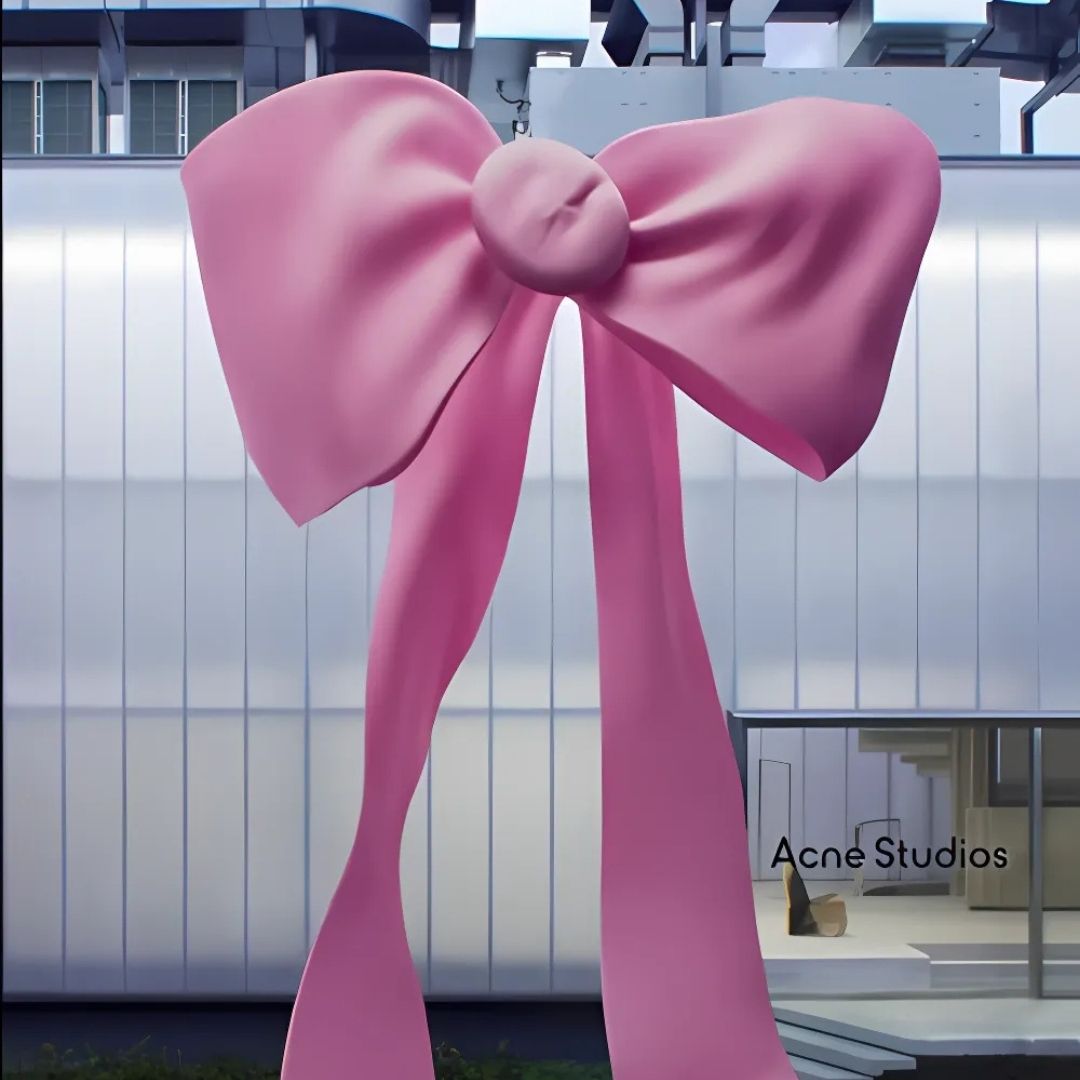 CGI Video Acne Studios Giant Ribbon Scarf at Sapporo Tower