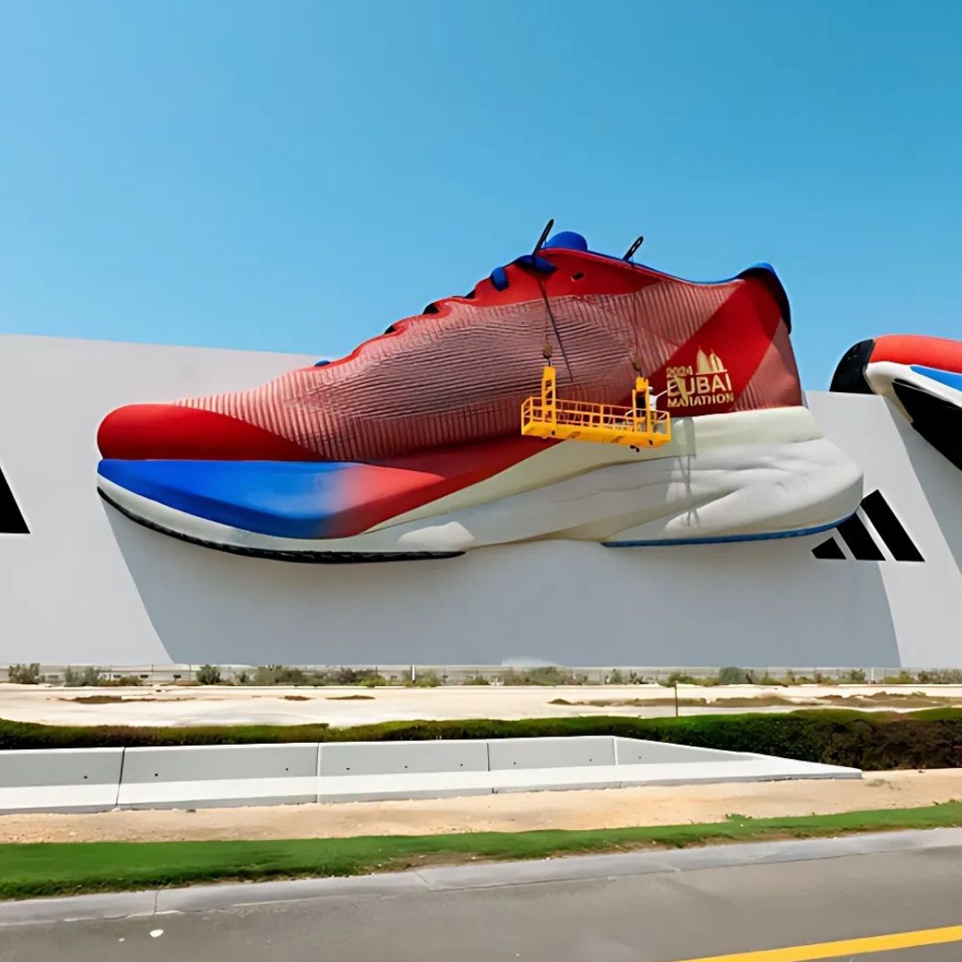 CGI Video Adidas Massive 3D Shoes Billboard