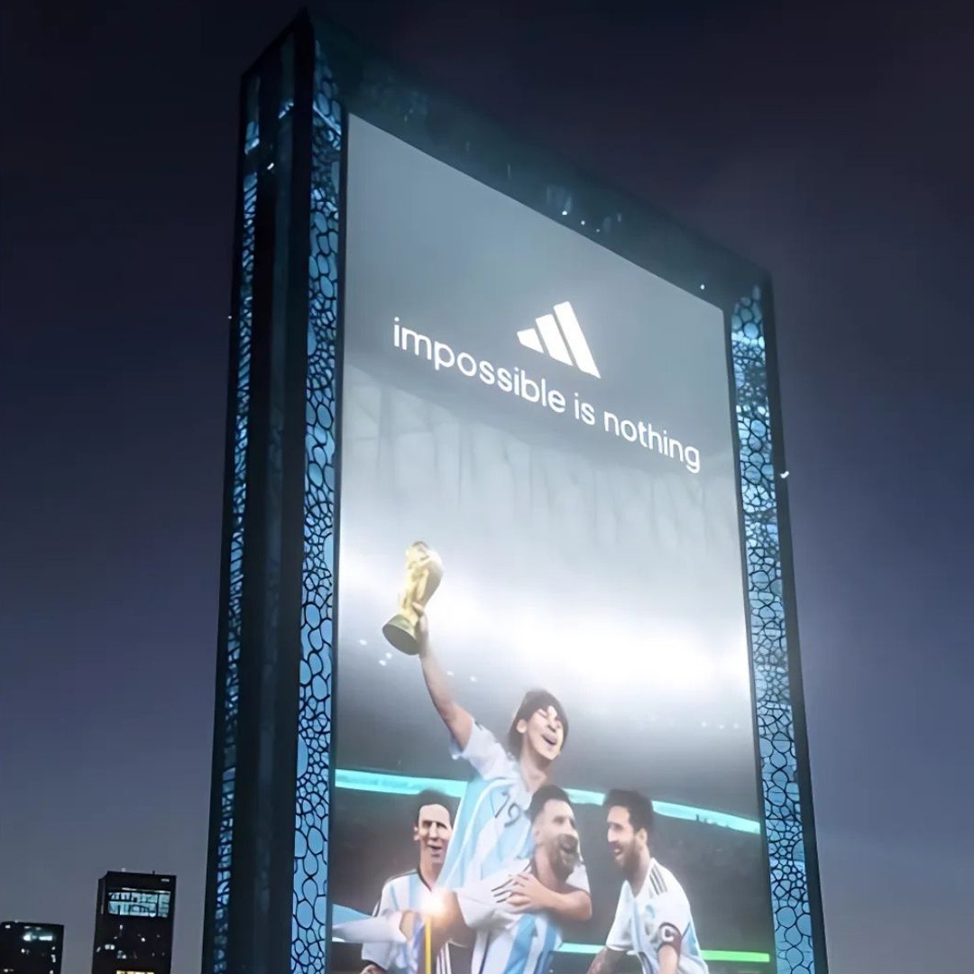 CGI Video Adidas Massive 3D Shoes Billboard